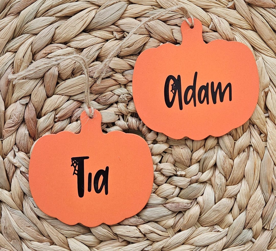 Candy Basket Name Tag Trick or Treat Bag Name Tag Halloween Basket Tag ...