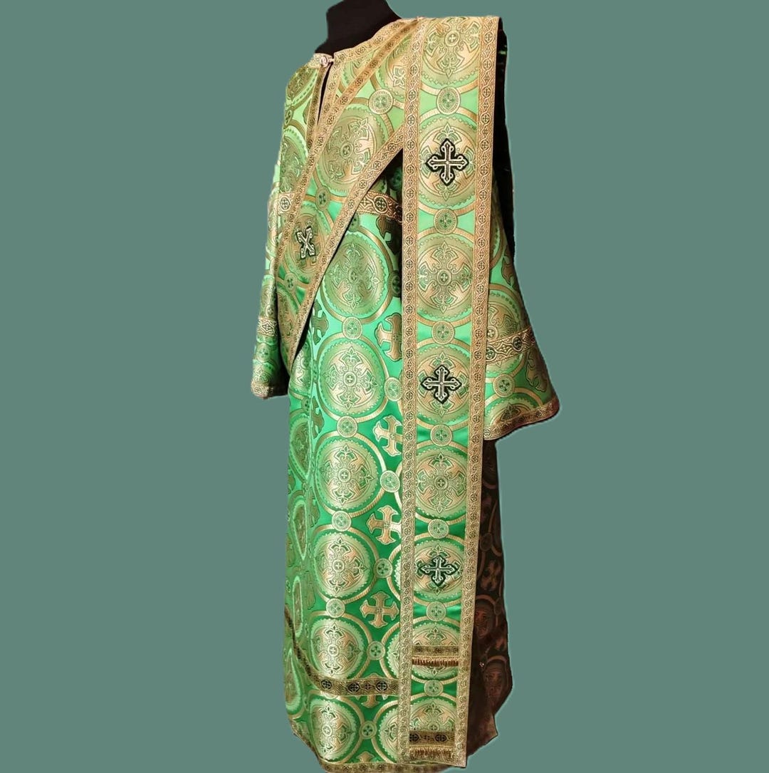 Deacon's Vestment. Sticharion, Orar and Armbands cuffs. Subdeacon ...