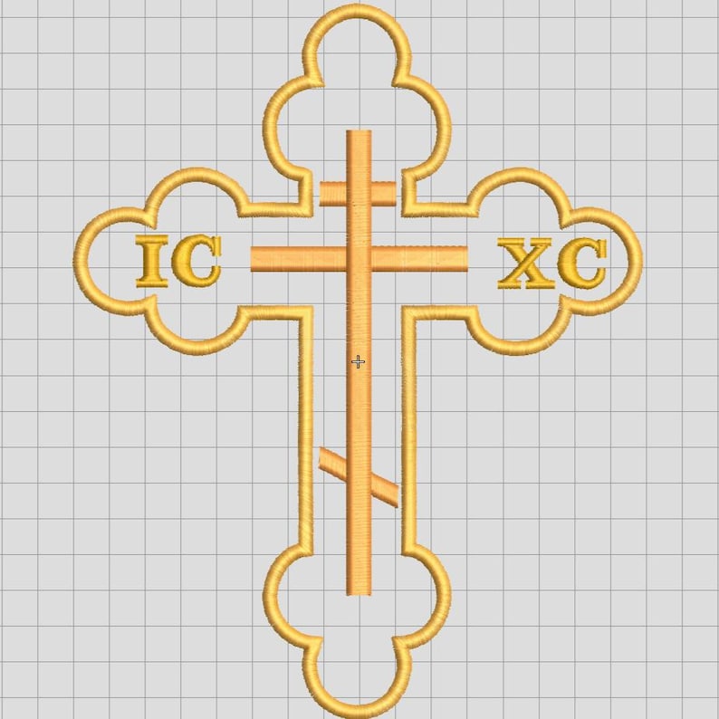 Embroidery Files "cross IC Xc" 2 Desing, 5 Sizes. Orthodox Church ...