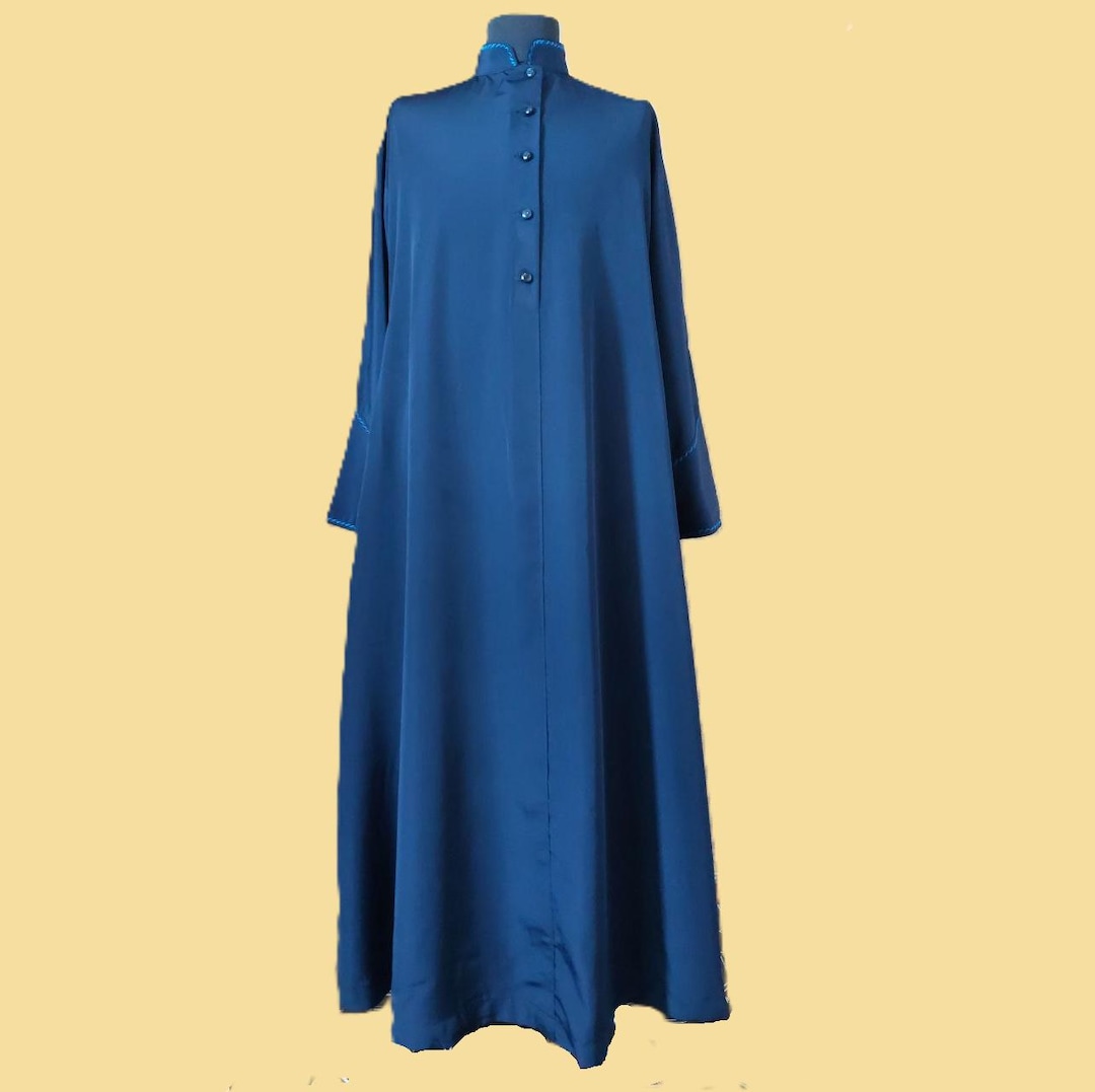 Inner Cassock. Bulgarian Styles. Wet Silk Blue (in the Photo). Orthodox ...
