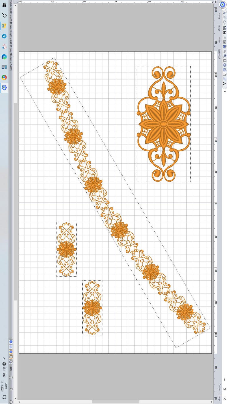 Embroidery Files for an Orthodox Priest's Cassock. Eight-pointed Flower ...