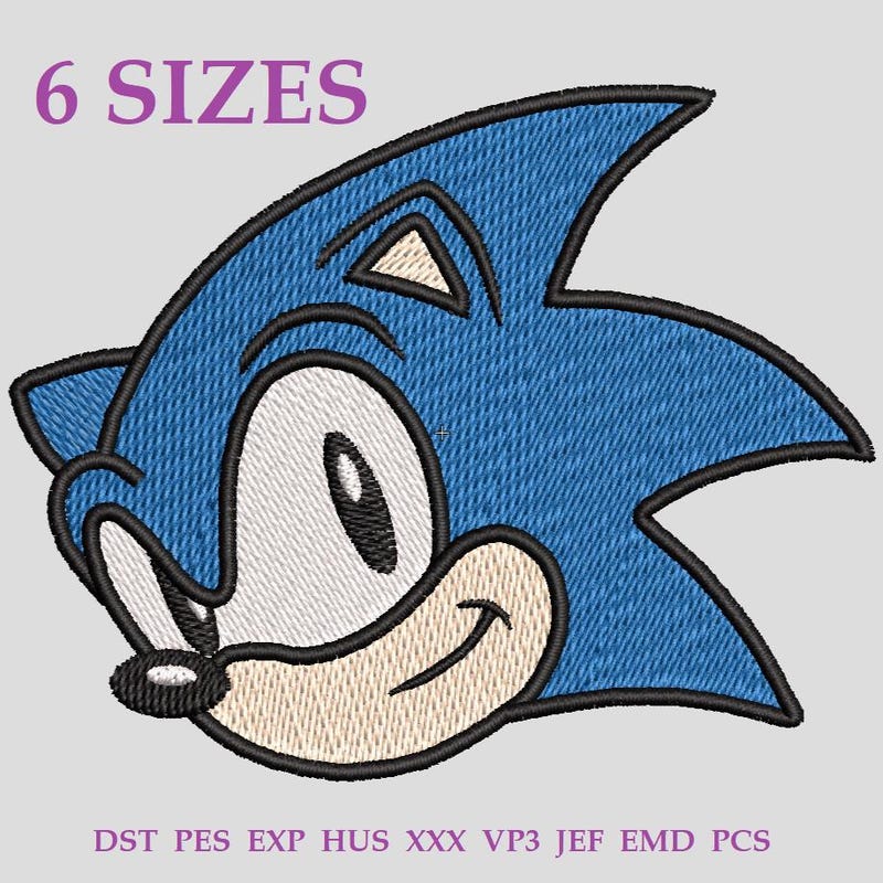 Sonic Embroidery Designs - Etsy