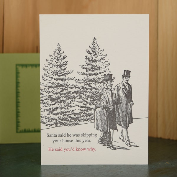 Letterpress Christmas Cards - Etsy