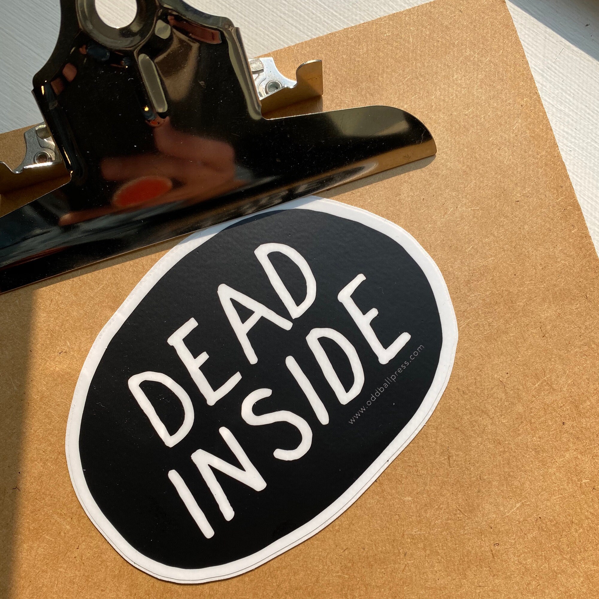 Dead Inside Vinyl Sticker - Etsy