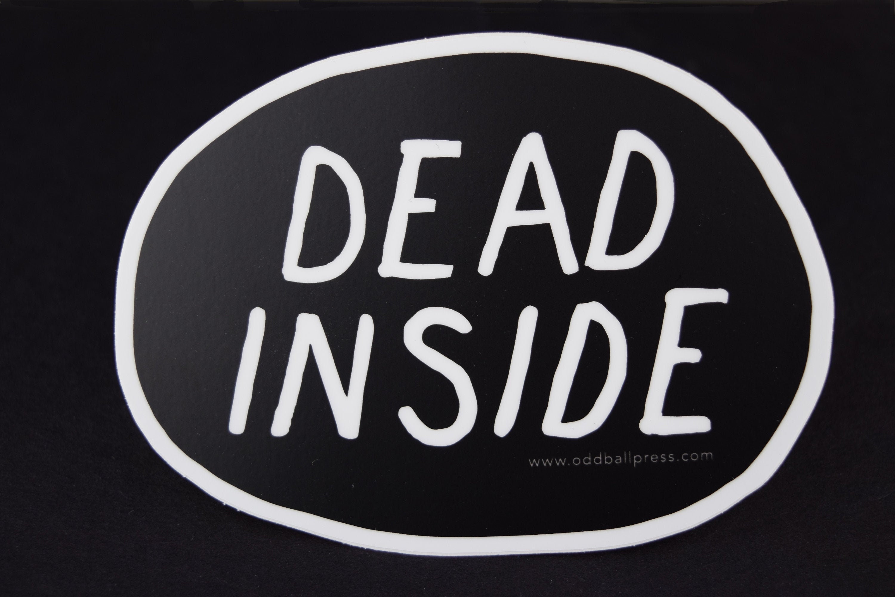 Dead Inside Vinyl Sticker - Etsy