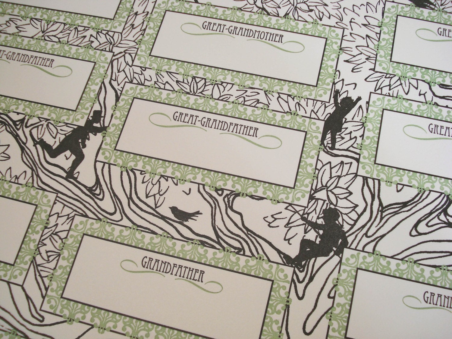 Oddball Family Tree - Letterpress Print - Etsy