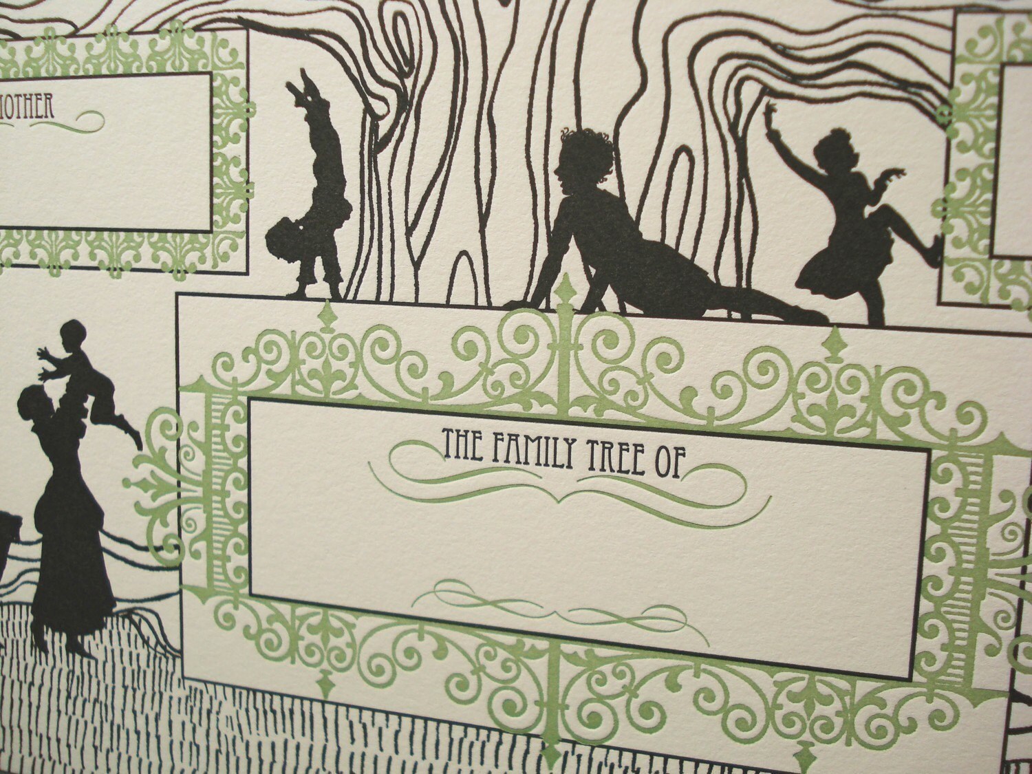 Oddball Family Tree - Letterpress Print - Etsy