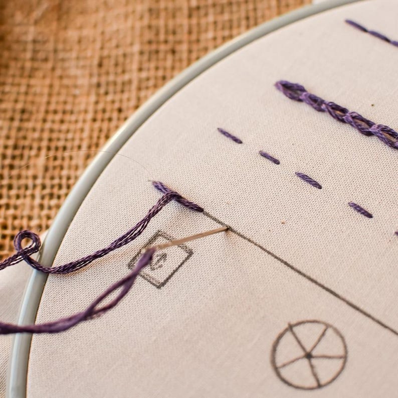 Lilac Hand Embroidery PDF Pattern | New Hampshire State Flower ...