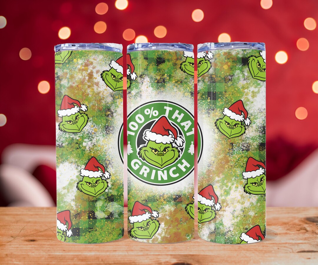 100% That Grinch Skinny Tumbler, the Grinch Tumbler, the Grinch 20oz ...