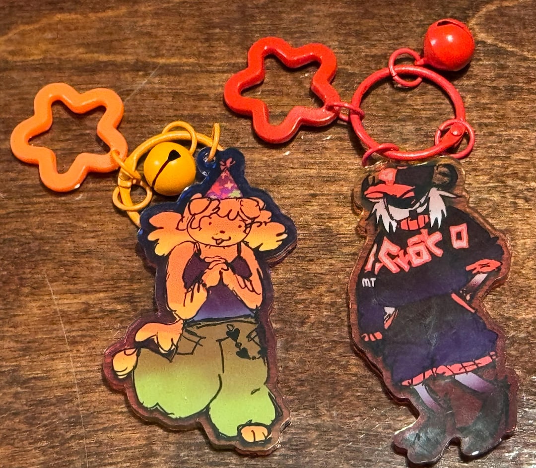 Party Noob and Pest Regretevator Poob Keychain 3in - Etsy