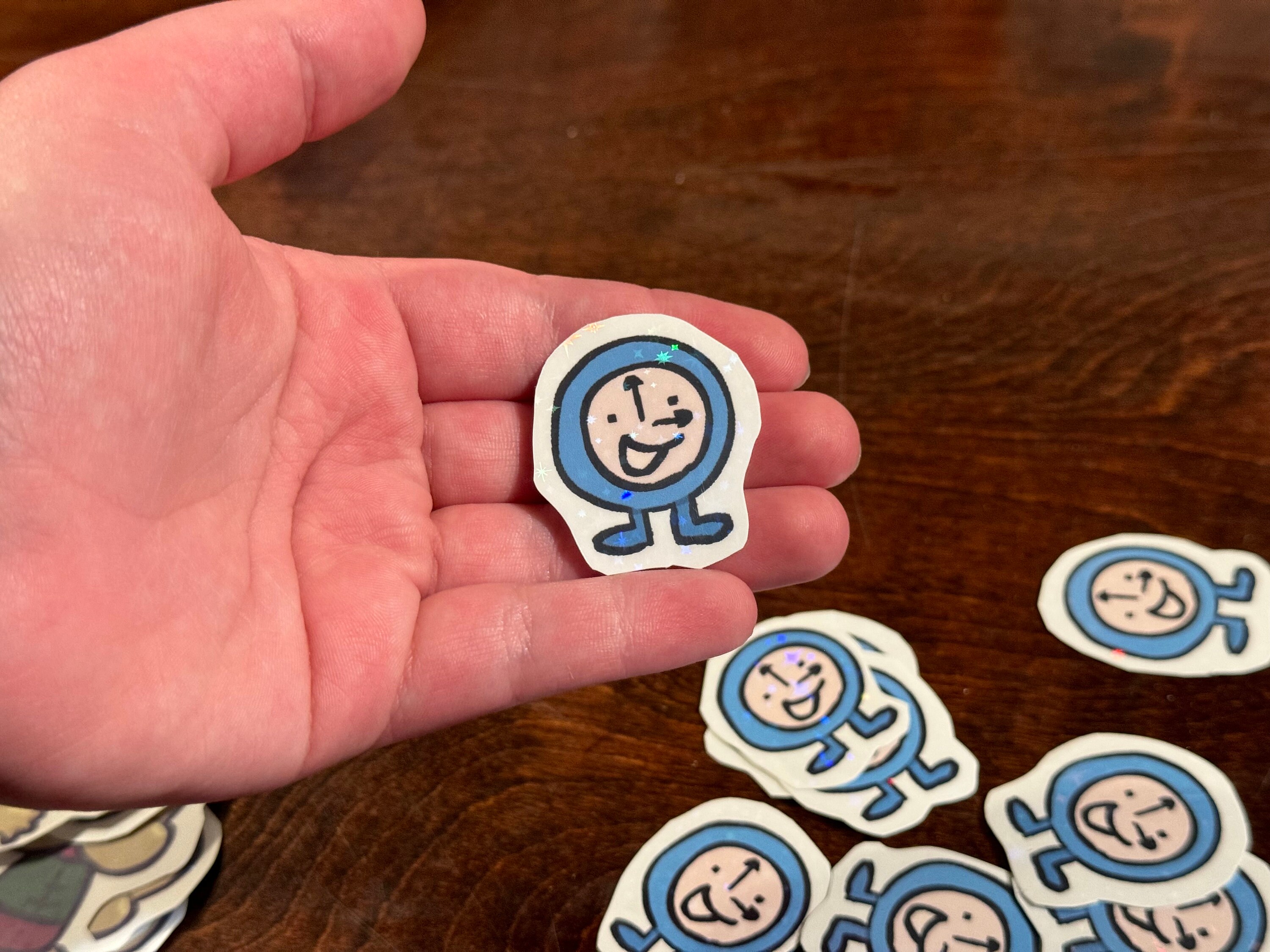 Clock Bfdi Handcut Holographic Sticker - Etsy