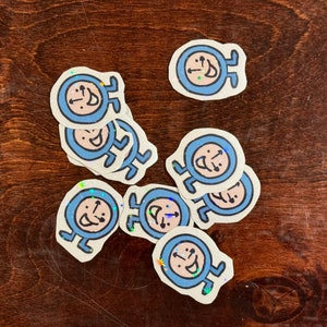 Clock Bfdi Handcut Holographic Sticker - Etsy