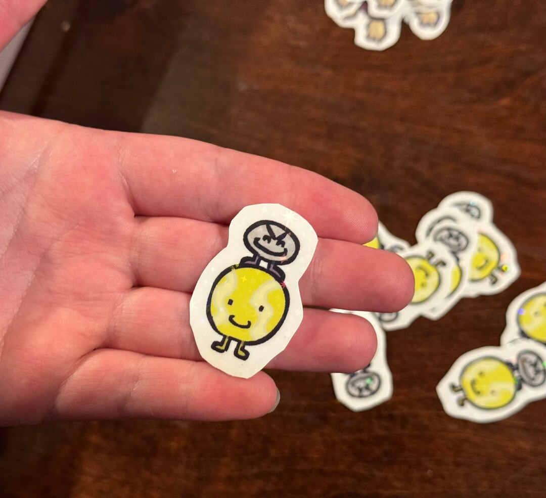 Tengolf Being Devious Holographic Sticker Bfdi Tennisball Golfball - Etsy