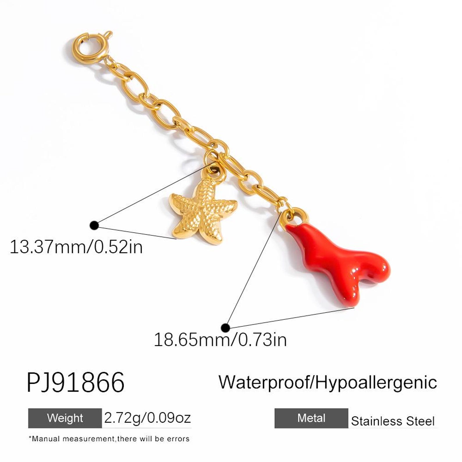 Ocean Style Bikini Pendant Buckle, Waterproof Colorfast Stainless Steel ...
