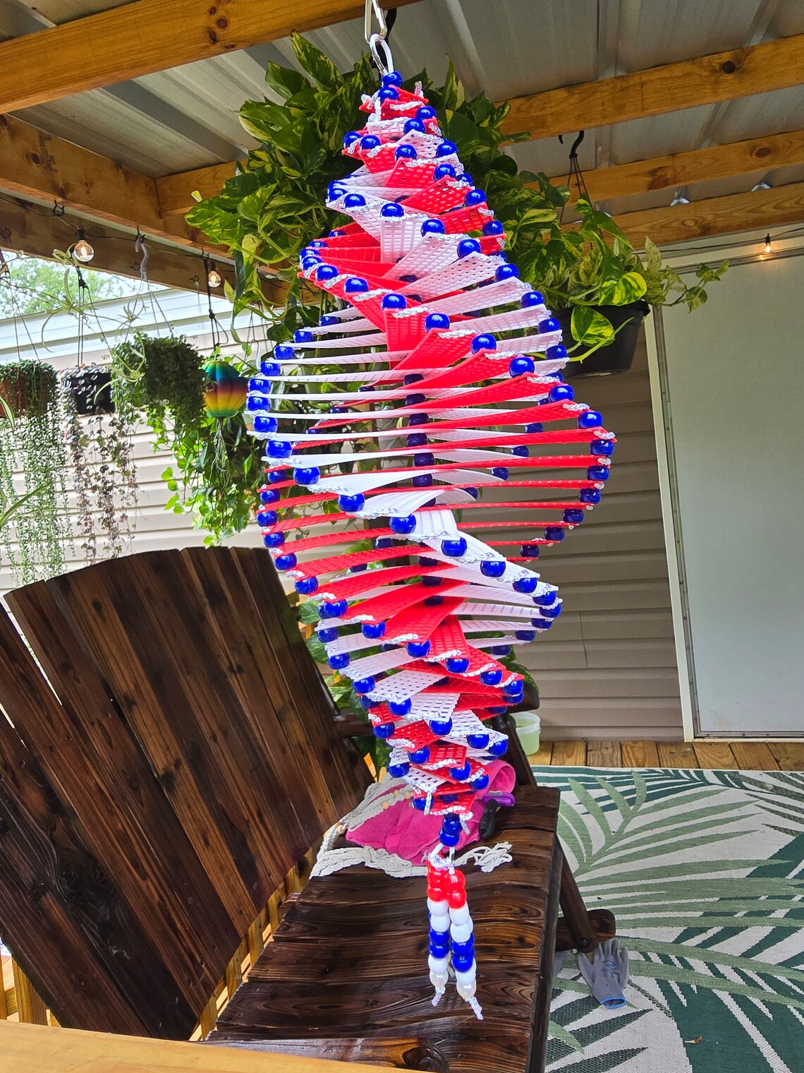 Red, White & Blue Wind Spinner Twirly Porch Decor USA Patriotic - Etsy