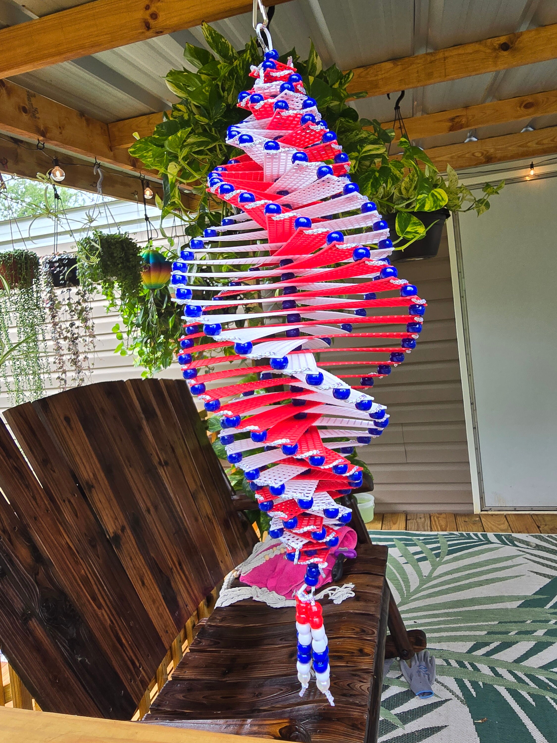 Red, White & Blue Wind Spinner Twirly Porch Decor USA Patriotic - Etsy
