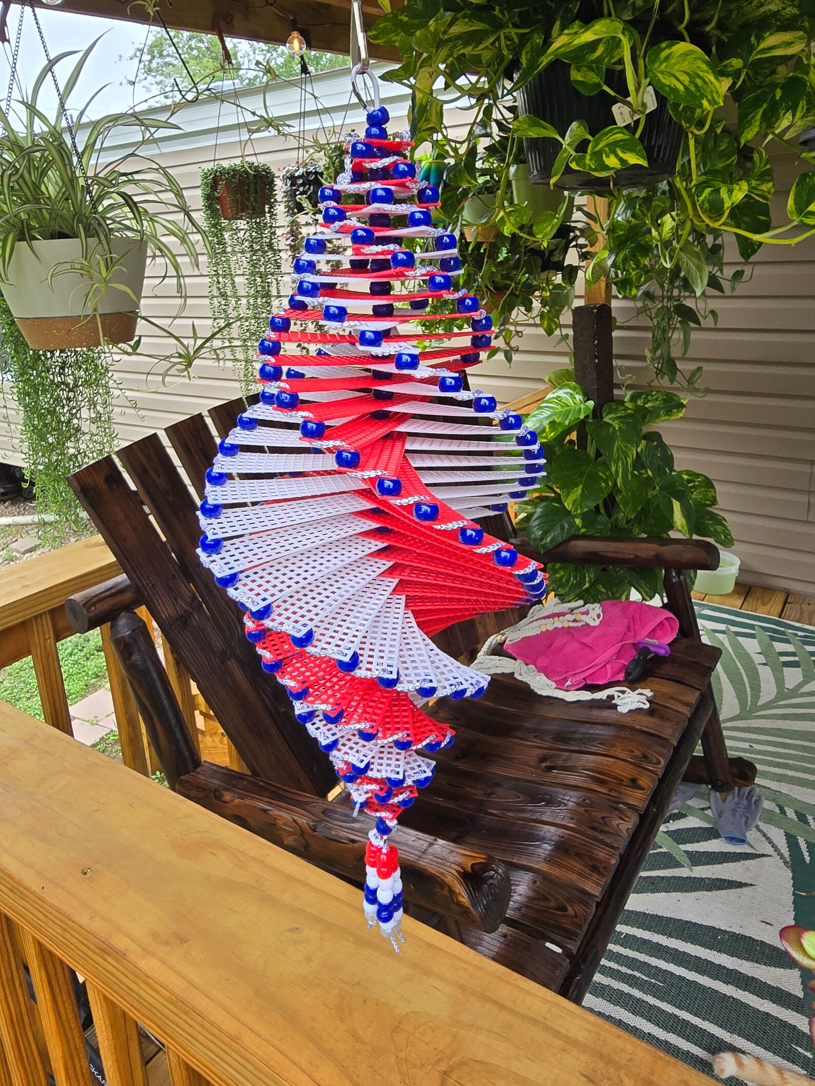 Red, White & Blue Wind Spinner Twirly Porch Decor USA Patriotic - Etsy