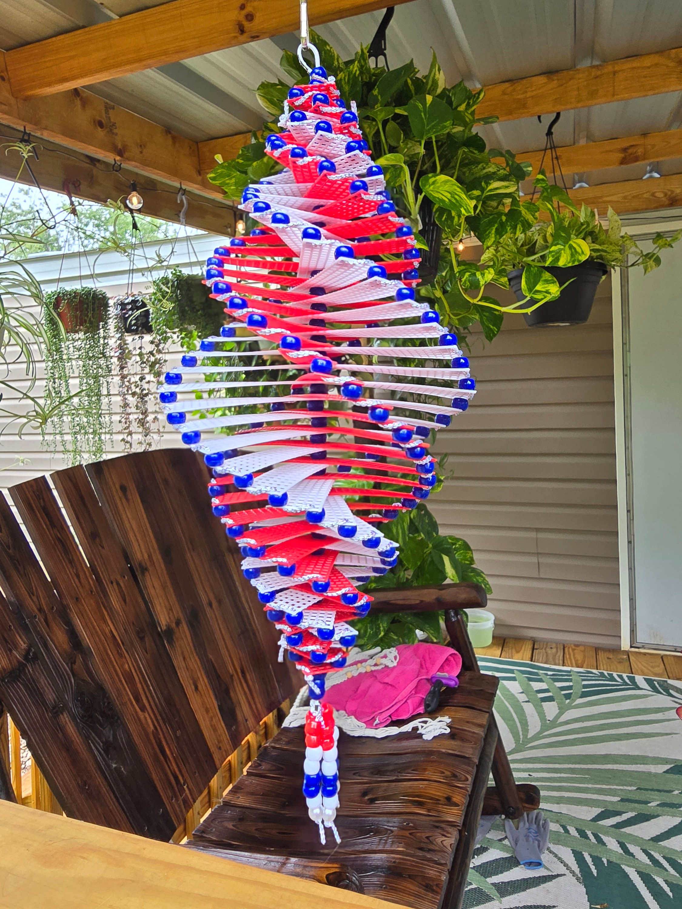 Red, White & Blue Wind Spinner Twirly Porch Decor USA Patriotic - Etsy