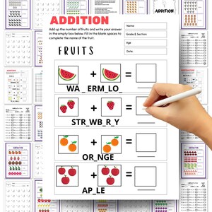 Homeschool First Grade, Math Addition Worksheets, Addition Subtraction ...