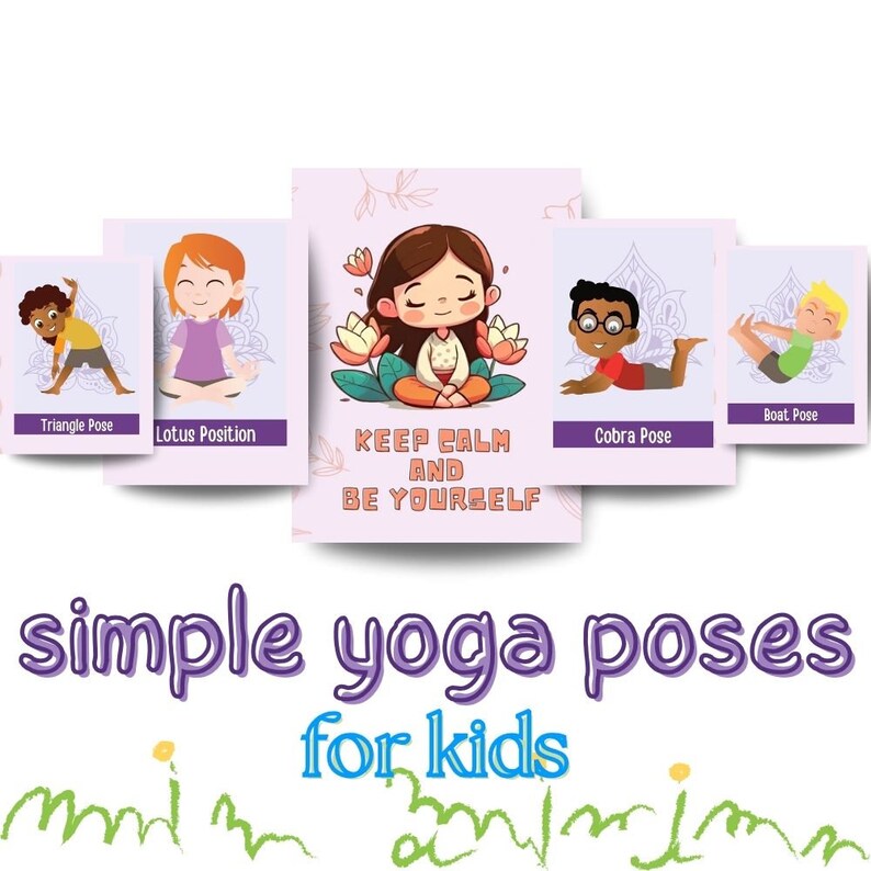 Yoga Flashcards for Kids, Calm Down Activity, Yoga Bo, Kids Yoga Cards ...