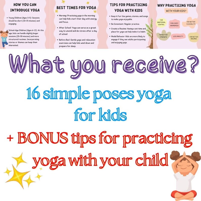 Yoga Flashcards for Kids, Calm Down Activity, Yoga Bo, Kids Yoga Cards ...
