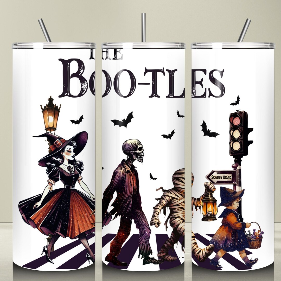 The Boo-tles Halloween Tumbler Next Day Shipping Custom Made, Autumn ...