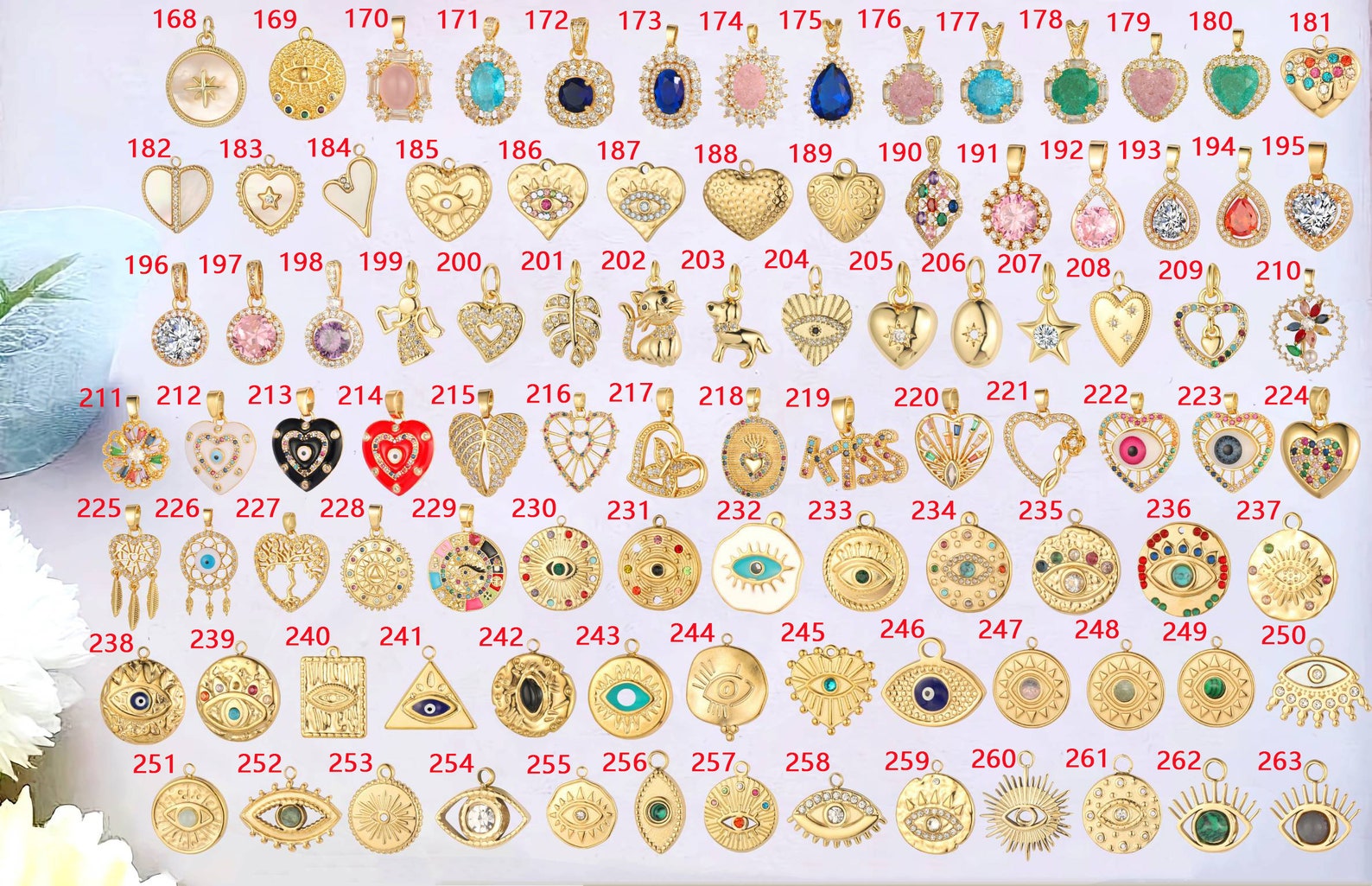 Build Your Own Custom Charm Necklace, Gold Charm Necklace, Custom Charm ...