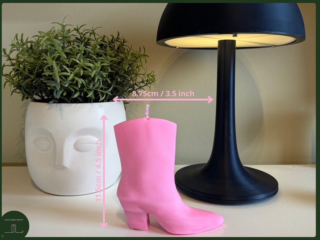 Pink Cowboy Boot Candle 10 Color Options Handmade Decorative Candle - Etsy