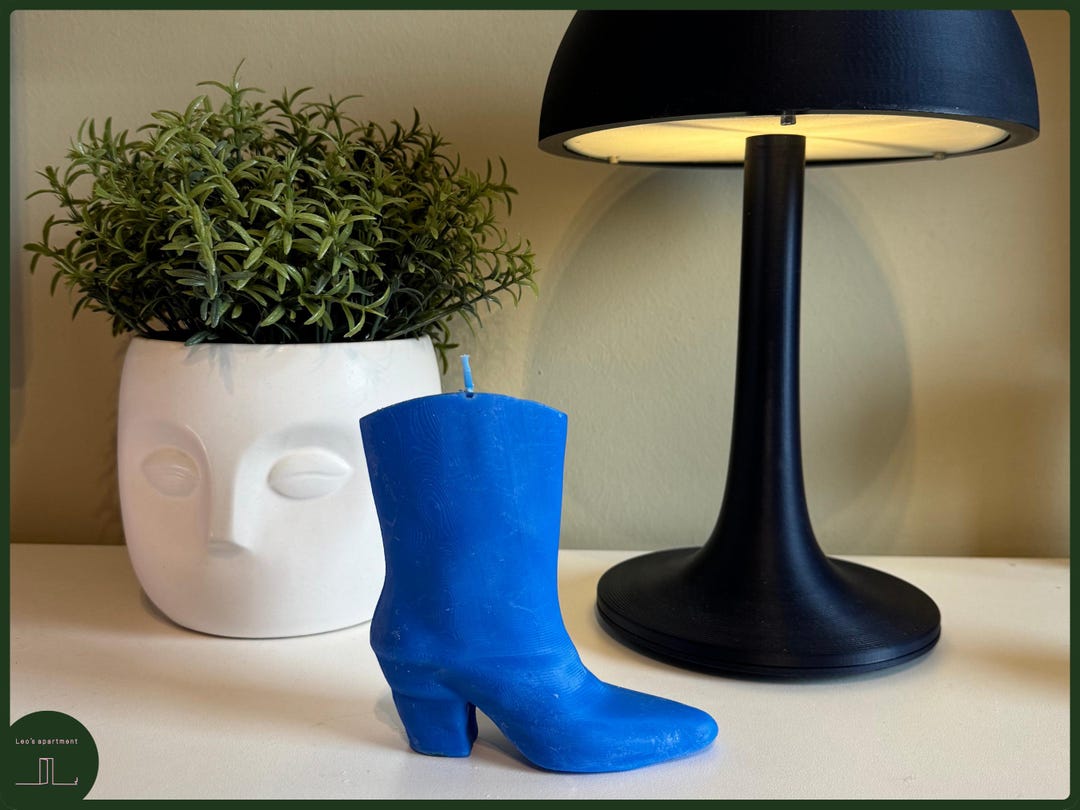 Blue Cowboy Boot Candle 10 Color Options Handmade Decorative Candle - Etsy