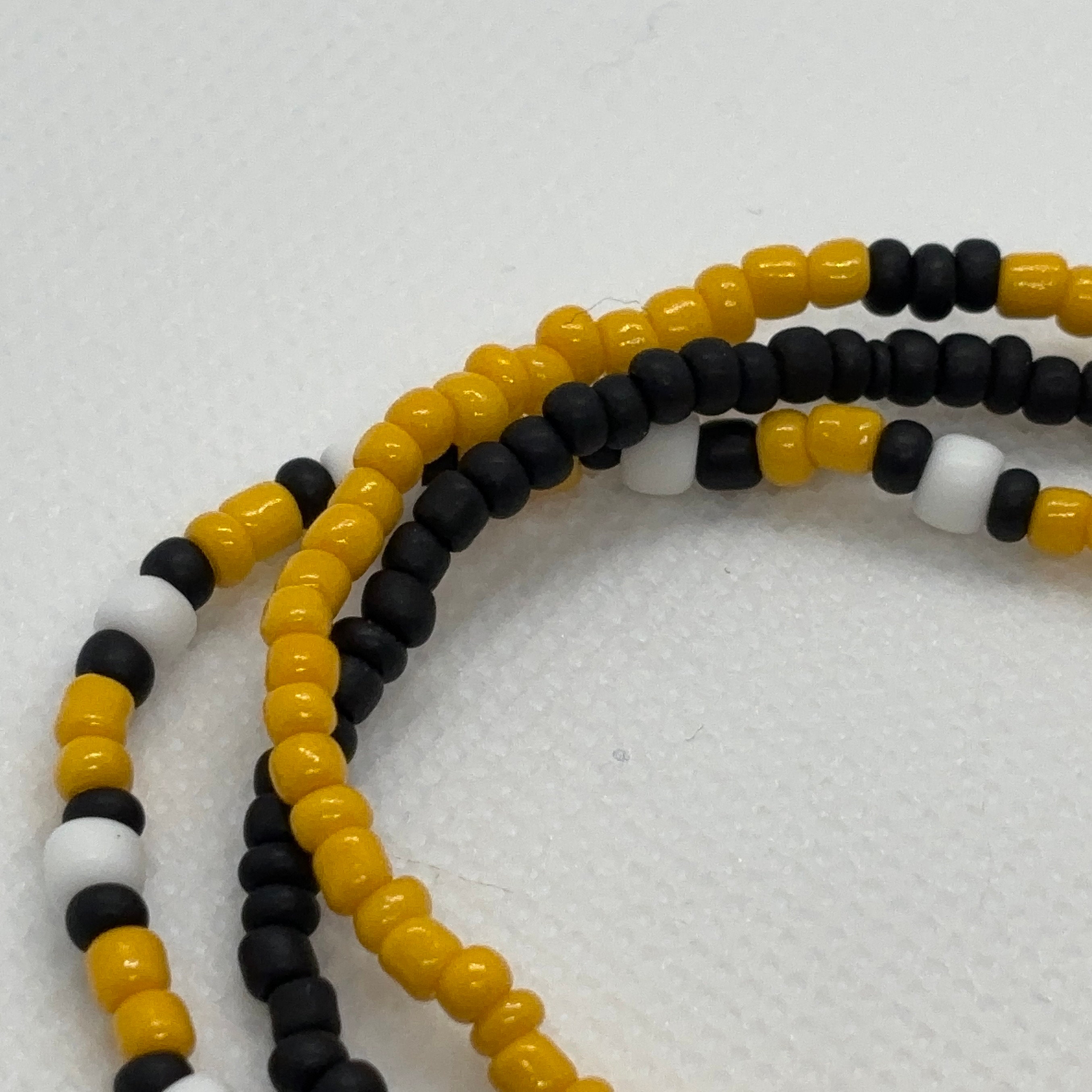 Black and Yellow Seed Bead Bracelet Set, School and Team Spirit Colors, Bumblebee - Etsy