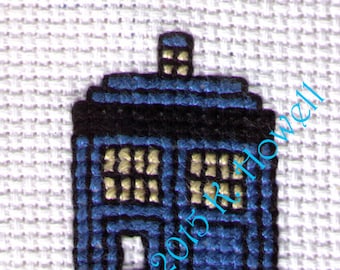 Doctor Who Tardis Cross Stitch Pattern - Etsy