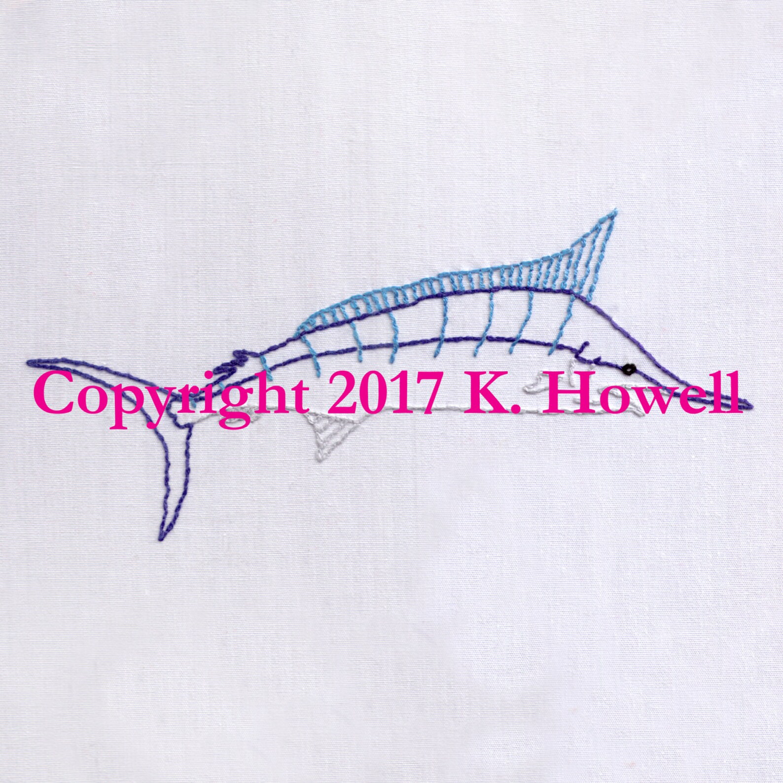 Swordfish Hand Embroidery Pattern, Ocean, Fish, Fishing, Sword Fish ...