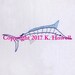 Swordfish Hand Embroidery Pattern, Ocean, Fish, Fishing, Sword Fish ...
