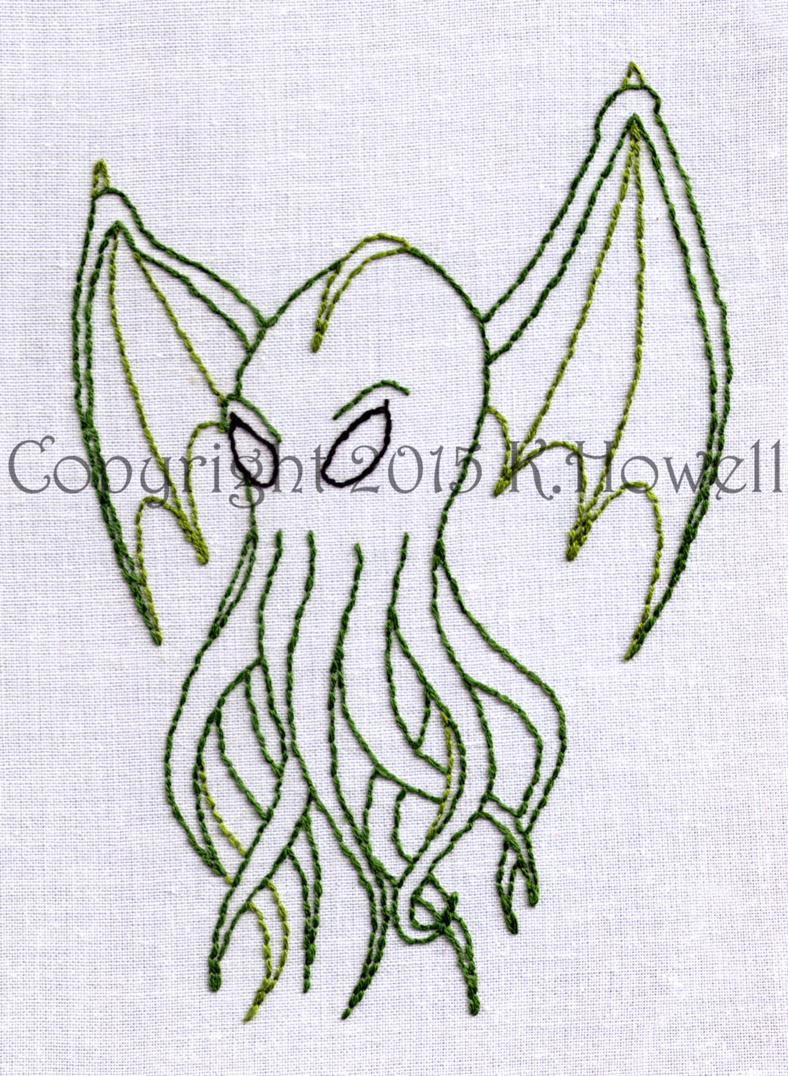 Cthulhu Hand Embroidery Pattern Monster Evil PDF - Etsy