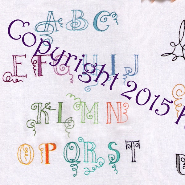 Hand Embroidery Letter Patterns - Etsy
