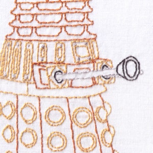 Dalek Hand Embroidery Pattern, Dr Who, Doctor Who, Alien, Robot, Evil ...