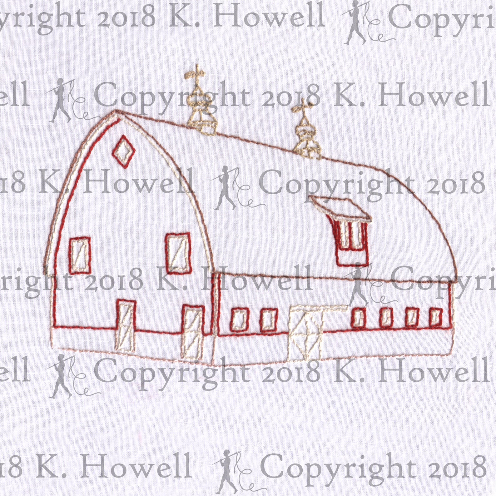 Barn Hand Embroidery Pattern Antique Vintage Large Barn | Etsy