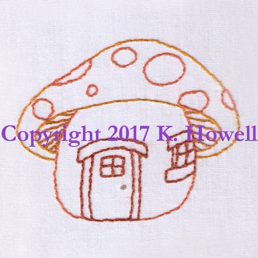 Fairy House Hand Embroidery Pattern, Fairies, Fae, Faerie, Pixie, Small ...