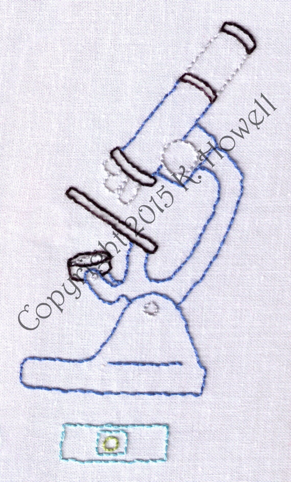 Microscope Hand Embroidery Pattern Science PDF - Etsy