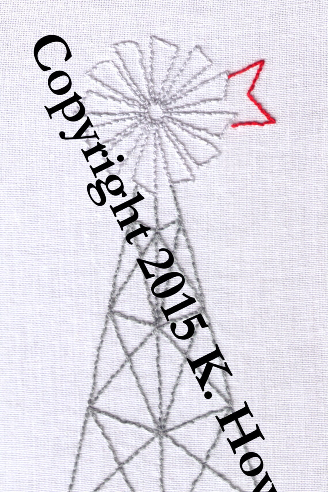 Windmill Hand Embroidery Pattern, American, Farm, Wind, PDF - Etsy