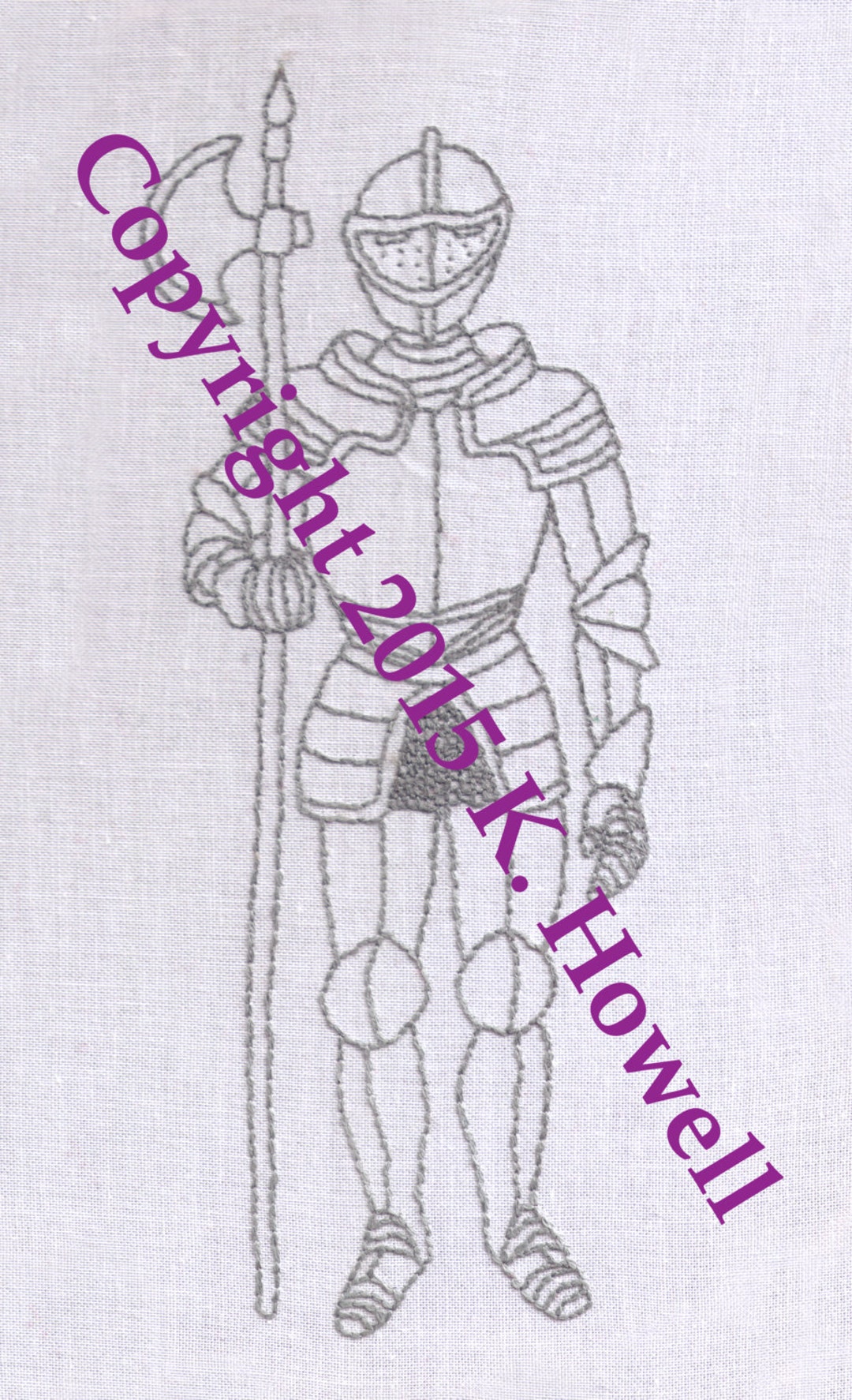 Knight Hand Embroidery Pattern, Suit of Armor, Armor, Battle, Noble ...