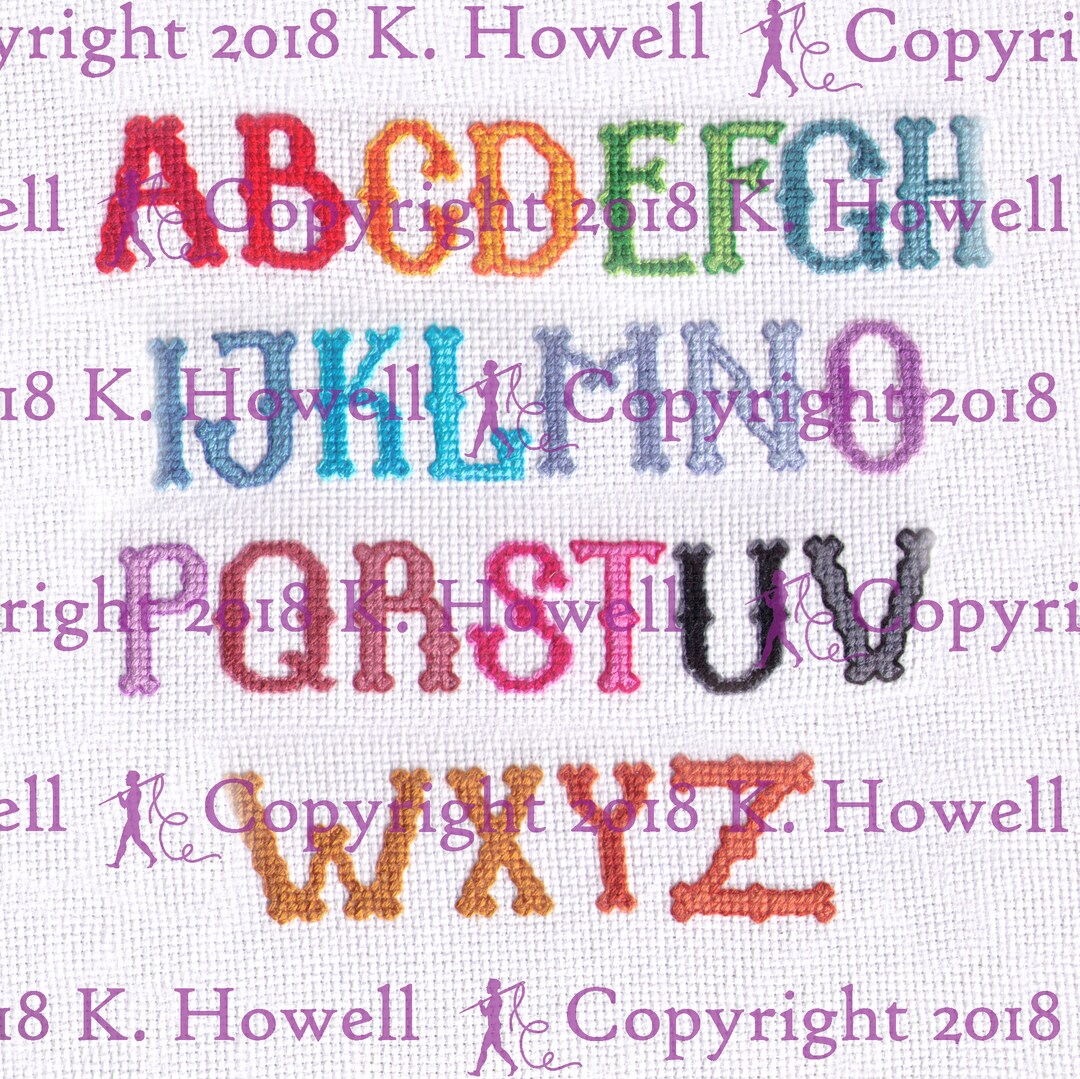 Victorian Cross Stitch Font Pattern, Victorian, Font, Letters ...