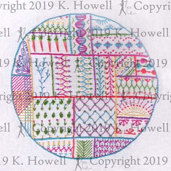 Embroidery Sampler Pattern - Etsy