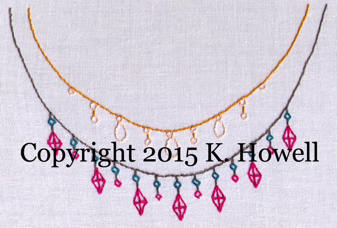 Jewelry Hand Embroidery Pattern, Necklaces, Neckline, Edge, Bling ...