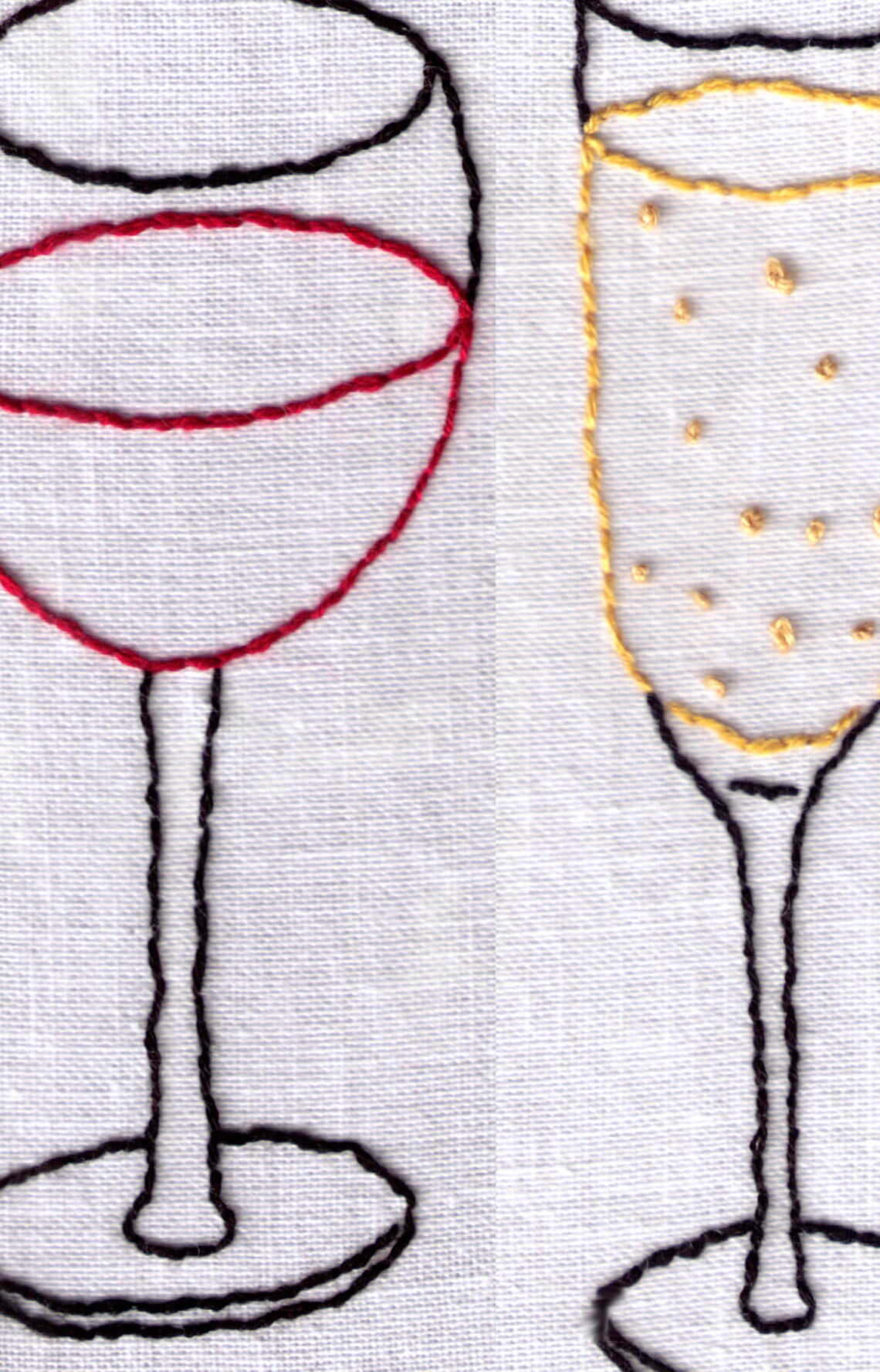 Wine Hand Embroidery Pattern Value Combo Pack Wine Lovers - Etsy
