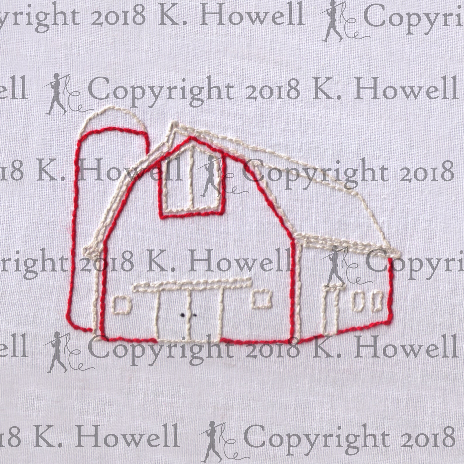 Barn Hand Embroidery Pattern Antique Vintage Small Barn | Etsy