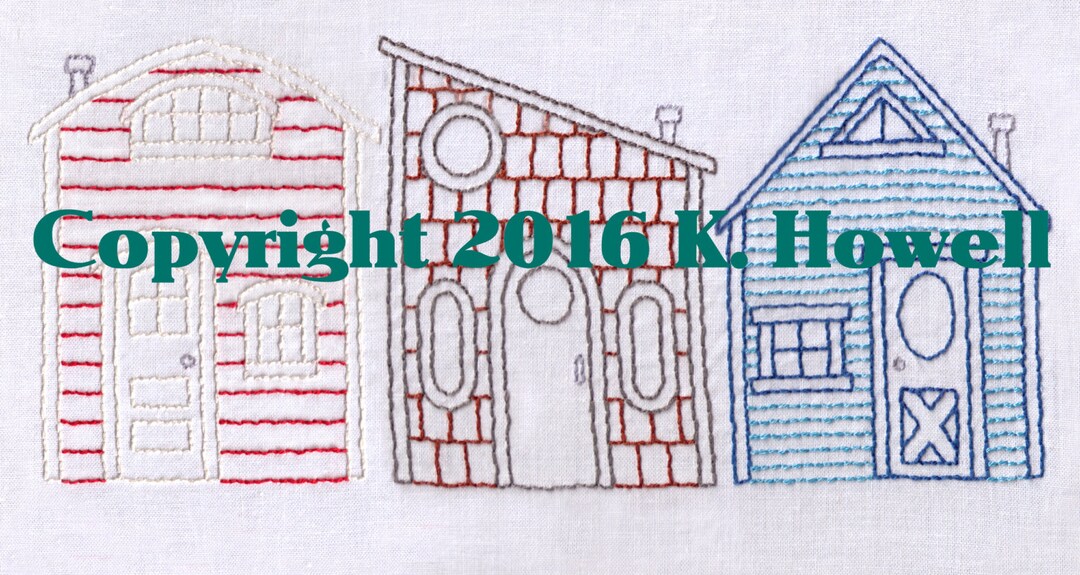 House Hand Embroidery Pattern, Tiny Houses, Tumbleweed Homes, Shotgun ...