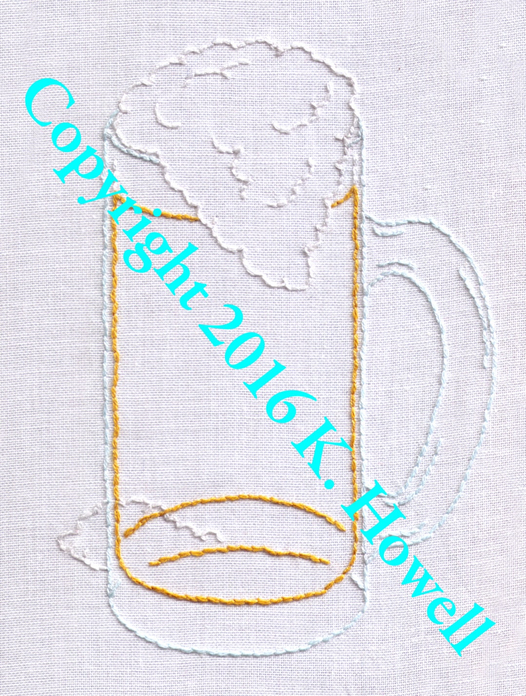 Beer Hand Embroidery Pattern, Beer Mug, Root Beer, PDF - Etsy