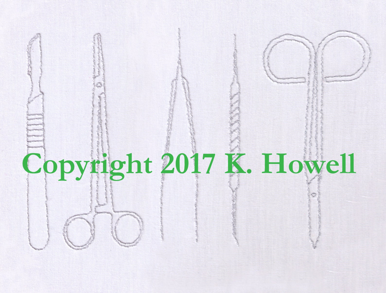 Instruments Hand Embroidery Pattern, Surgical Tools, Medical Equipment ...