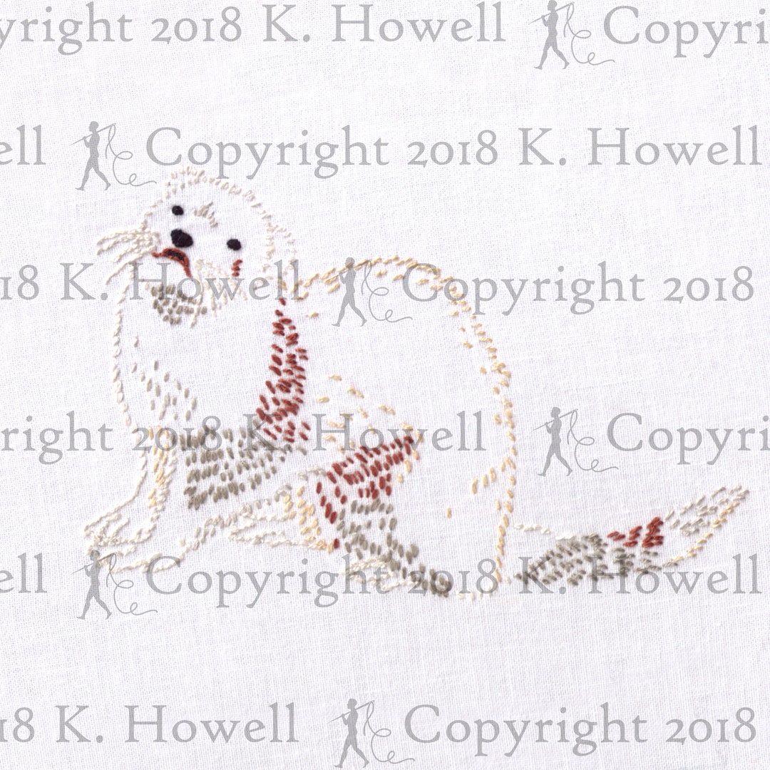 Ferret Hand Embroidery Pattern, Animal, Wild, Pet, Domesticated ...